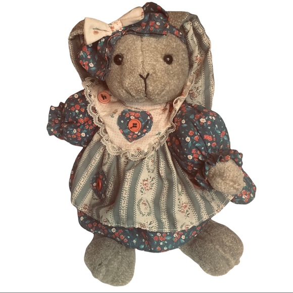 Accents | 3 Off Vintage Plush Brown Floppy Ear Bunny Rabbit ...